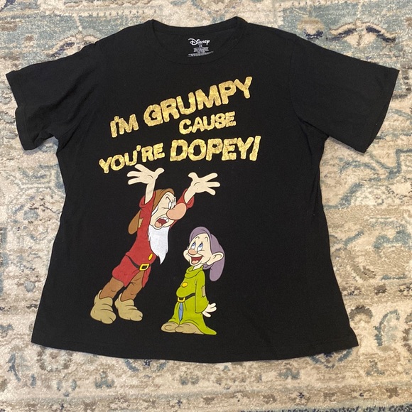 Disney | Tops | Disney Grumpy Dopey Graphic T Shirt | Poshmark